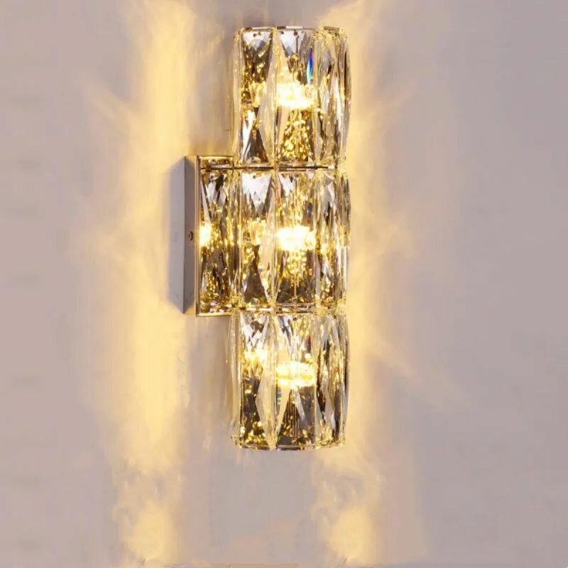 Настенный светильник с кристаллами из нержавеющей стали-hubei