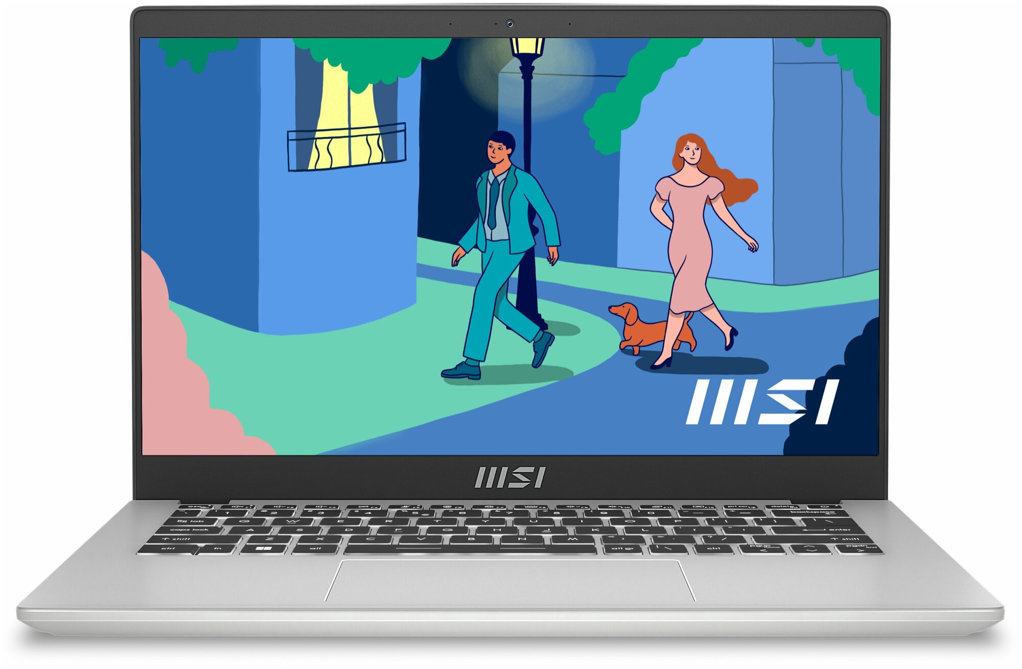 Ноутбук MSI Modern 14 C12M-240XRU Free DOS silver (9S7-14J111-240)
