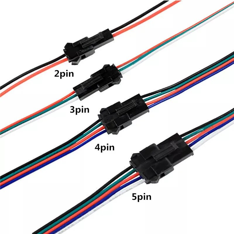 HEGUOGUO JST разъемы 5 Pin, 20 Pair