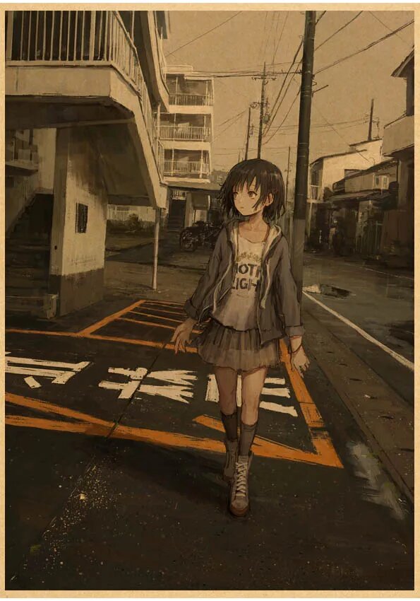 Плакат Serial Experiments Lain, 30x21 см, цвет 89934