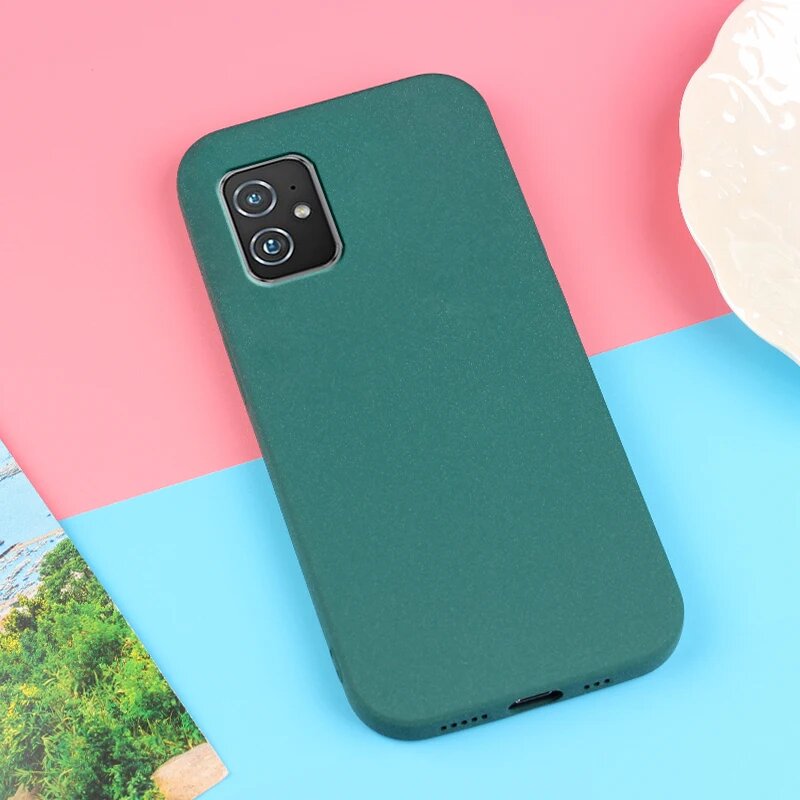 Чехол для Asus Zenfone 8 ZS590KS, Green, матовый, силикон