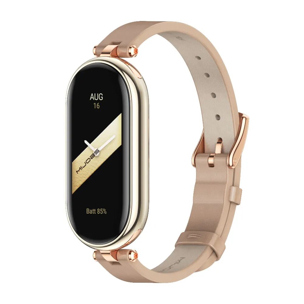 Mijobs Mi Band 8/9/10, бежевый, Apricot Rose Gold 1
