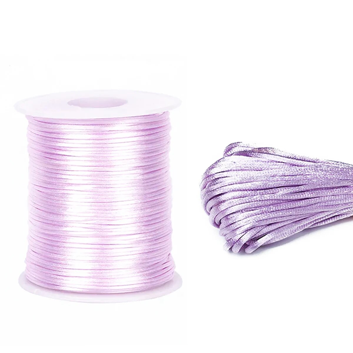 Нейлоновый шнур 1,5 мм для рукоделия Фиолетовый, 20M, Light Purple
