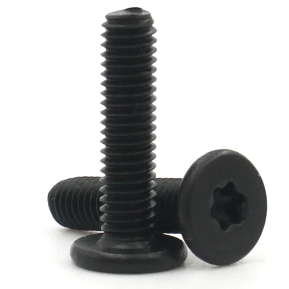 Zimir Болты Torx из нержавеющей стали 304 M6x10pcs, black color 304, 25 мм