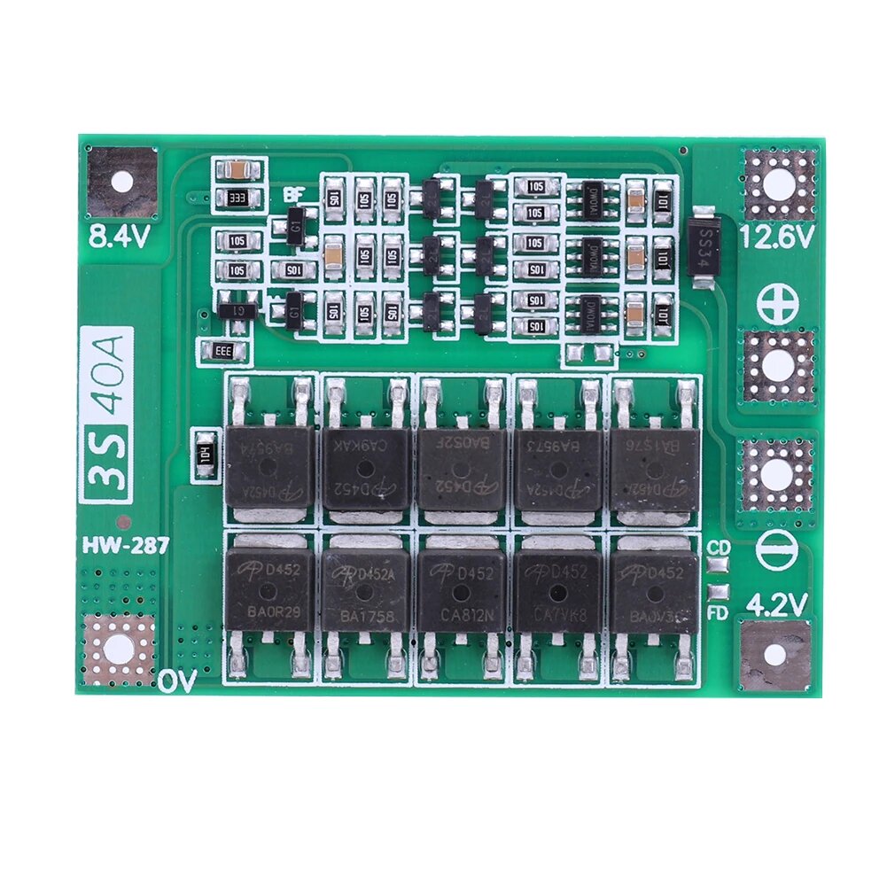 Защитная плата BMS 3S 40A Enhance