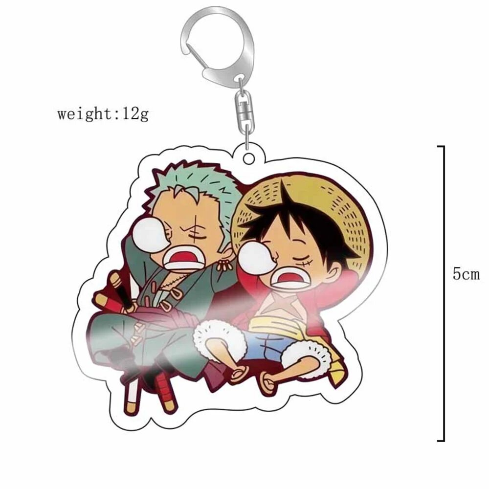 Брелок акриловый ONE PIECE Луффи и Зоро, цвет 3
