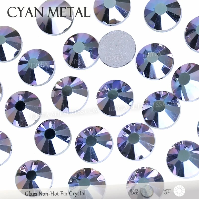 Стразы Cyan Metal IDIYEA для ногтей