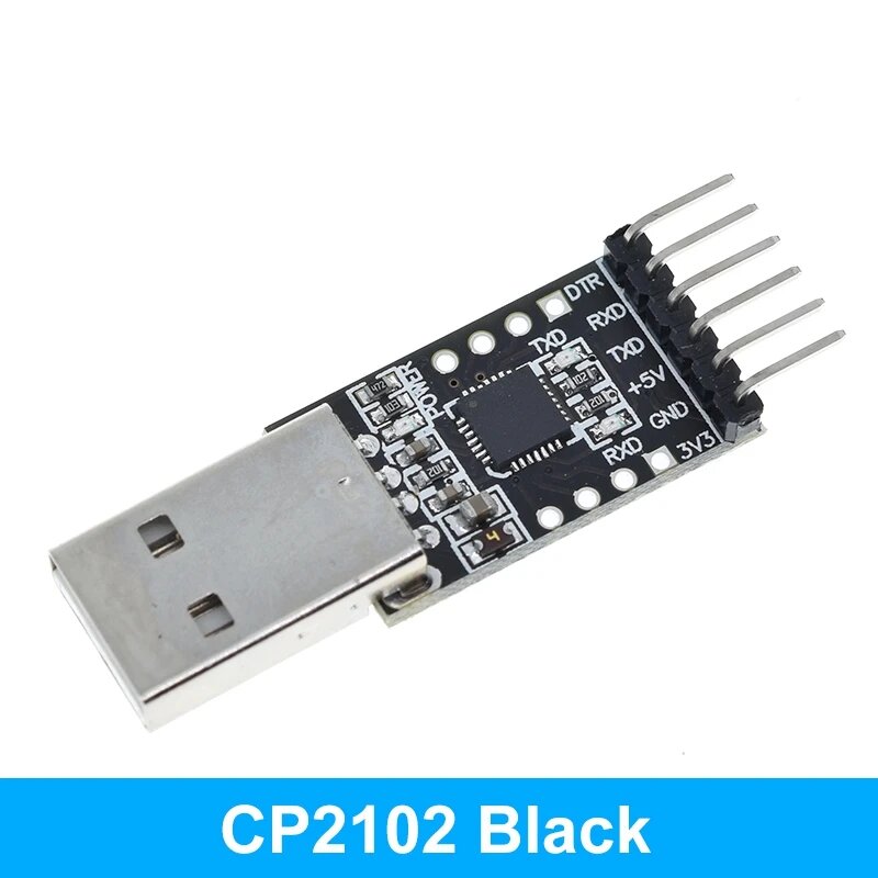 CP2102 Black USB-UART модуль, черный