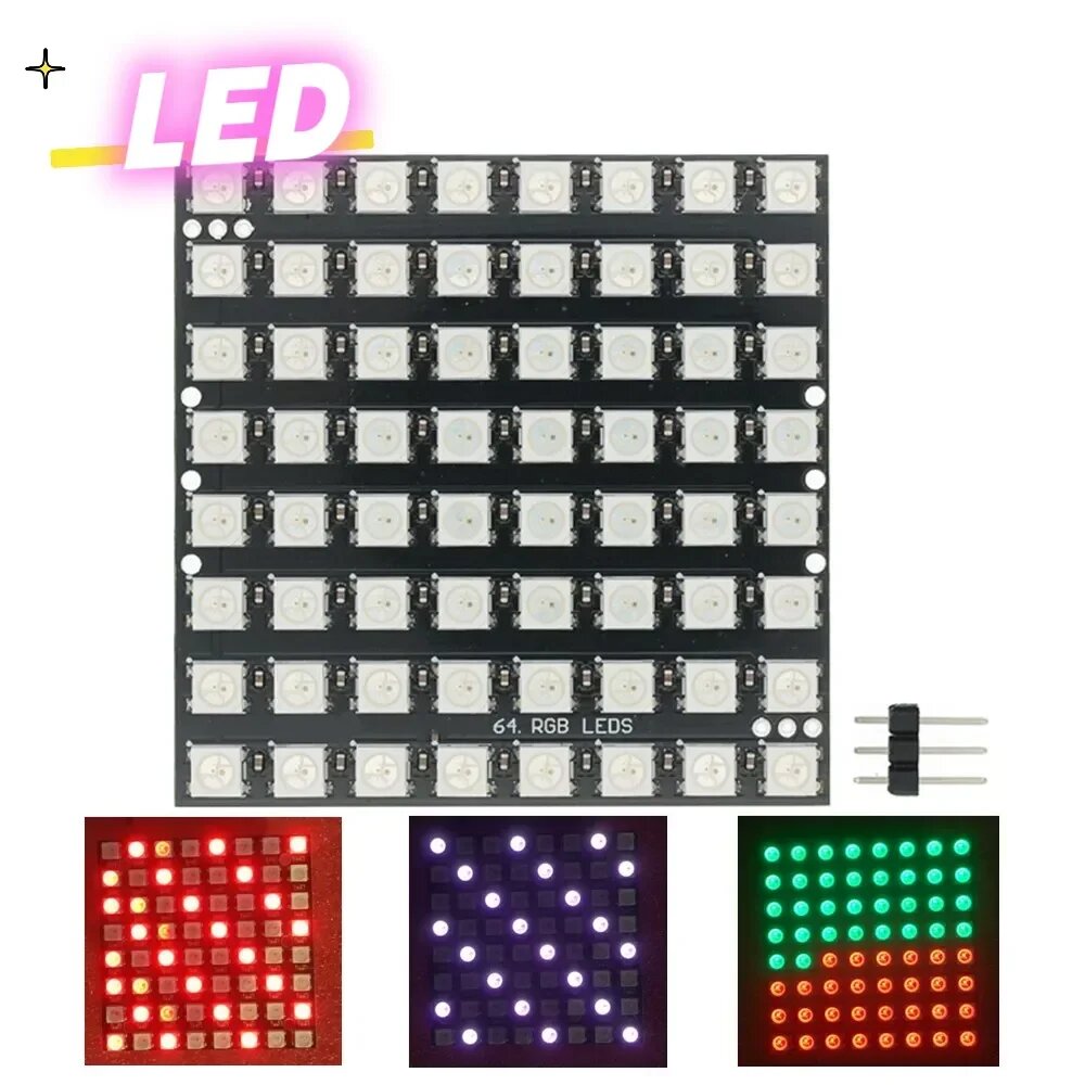 RGB LED матрица 8x8, 50pcs, для Arduino