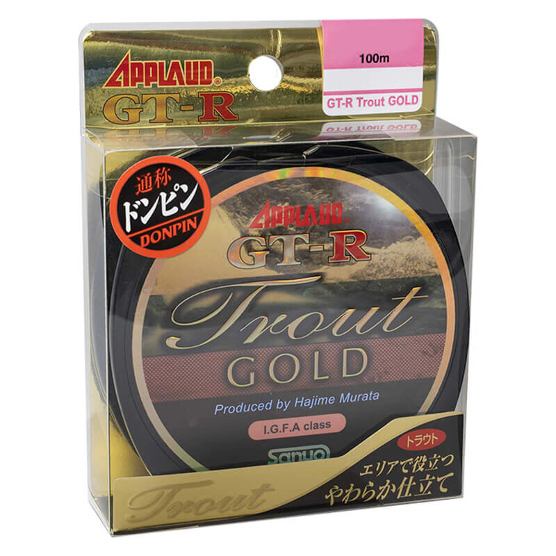 Леска Sanyo Nylon Applaud GT-R Trout Gold 100m #0.6 2.5LB Champagne Gold