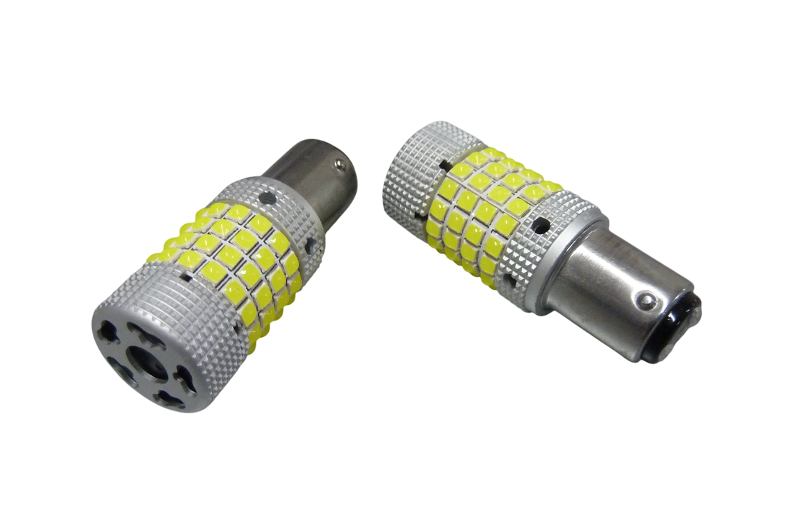 Светодиоды Zumato 1157-60 CAN (чипы 3030) 16/7W 5000K 1100Lm (P21/5W) 12-24V с кулером - 2 шт.