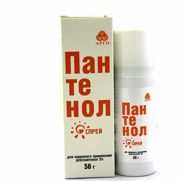 Пантенол спрей 58г аэрозоль Арго-Фарм
