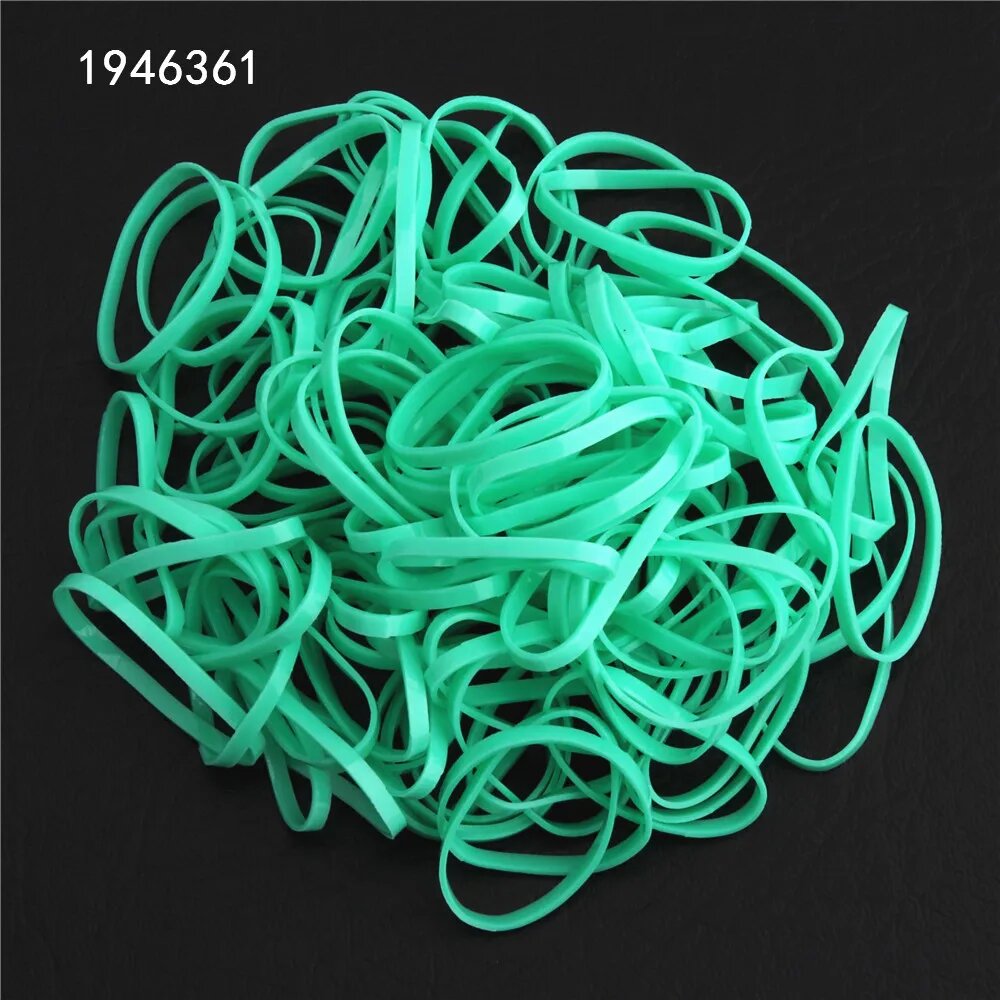 Прозрачные белые резинки You Ping 902 Изумрудный, Green