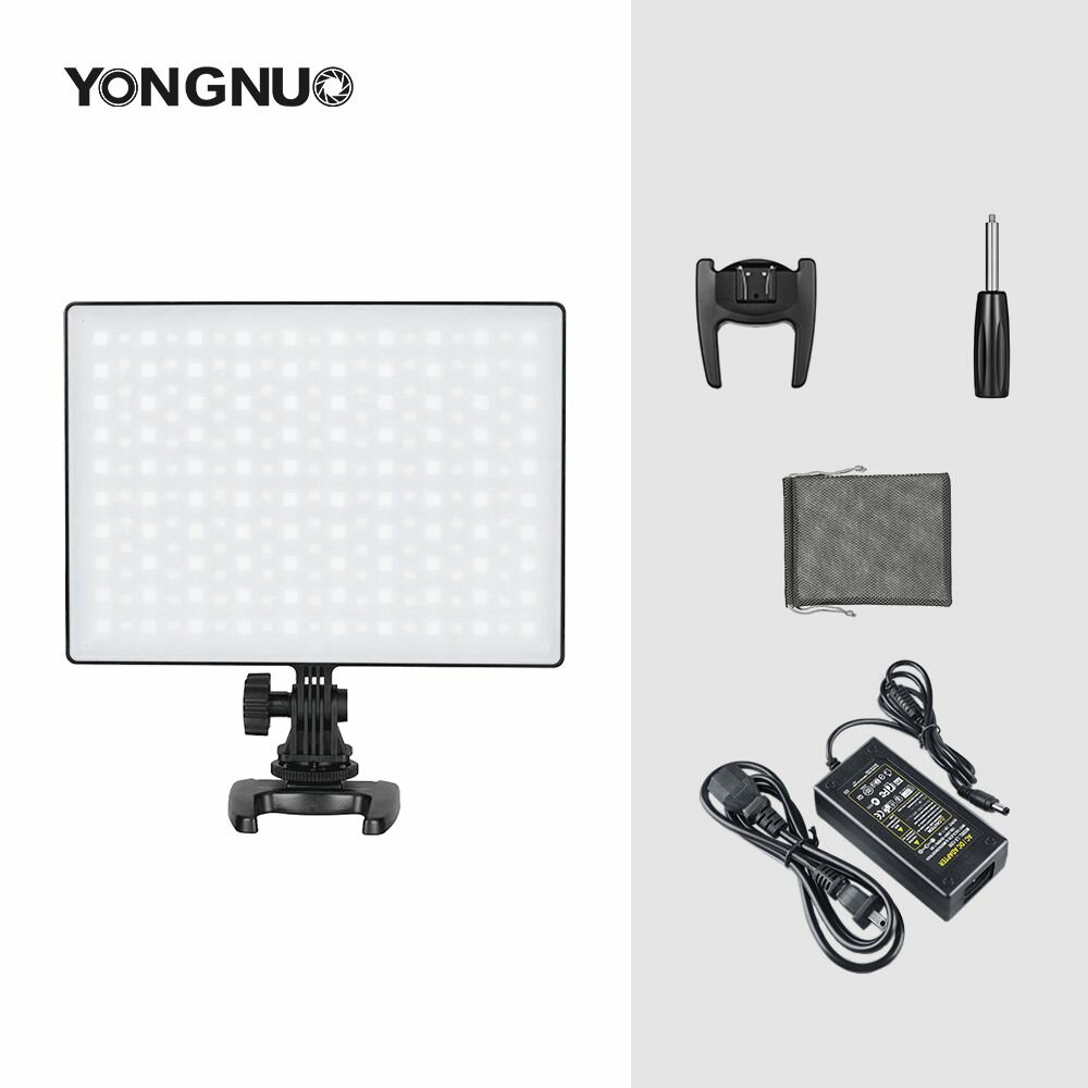 YONGNUO YN300AIR II RGB светодиодный видеосвет+ Комплект адаптеров питания