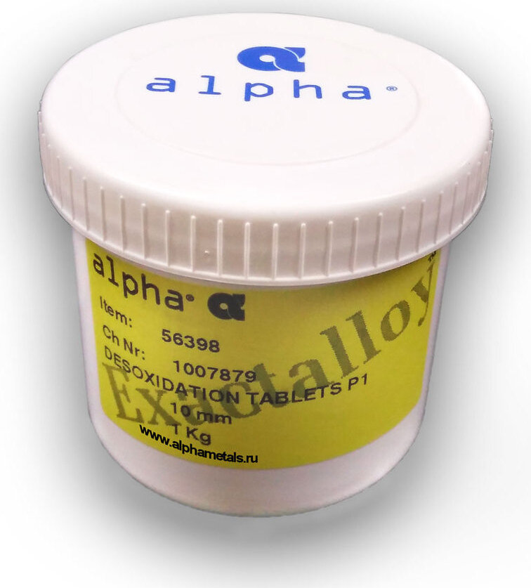 Антиоксидант для свинцового припоя Alphametals 56398 Антиоксидант для свинцового припоя ALPHA в гранулах банка 1кг