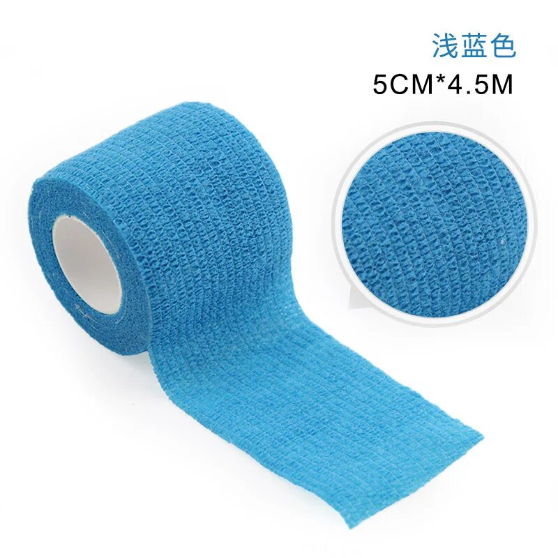 Эластопласт 10 рулонов 5 см Синий, light blue
