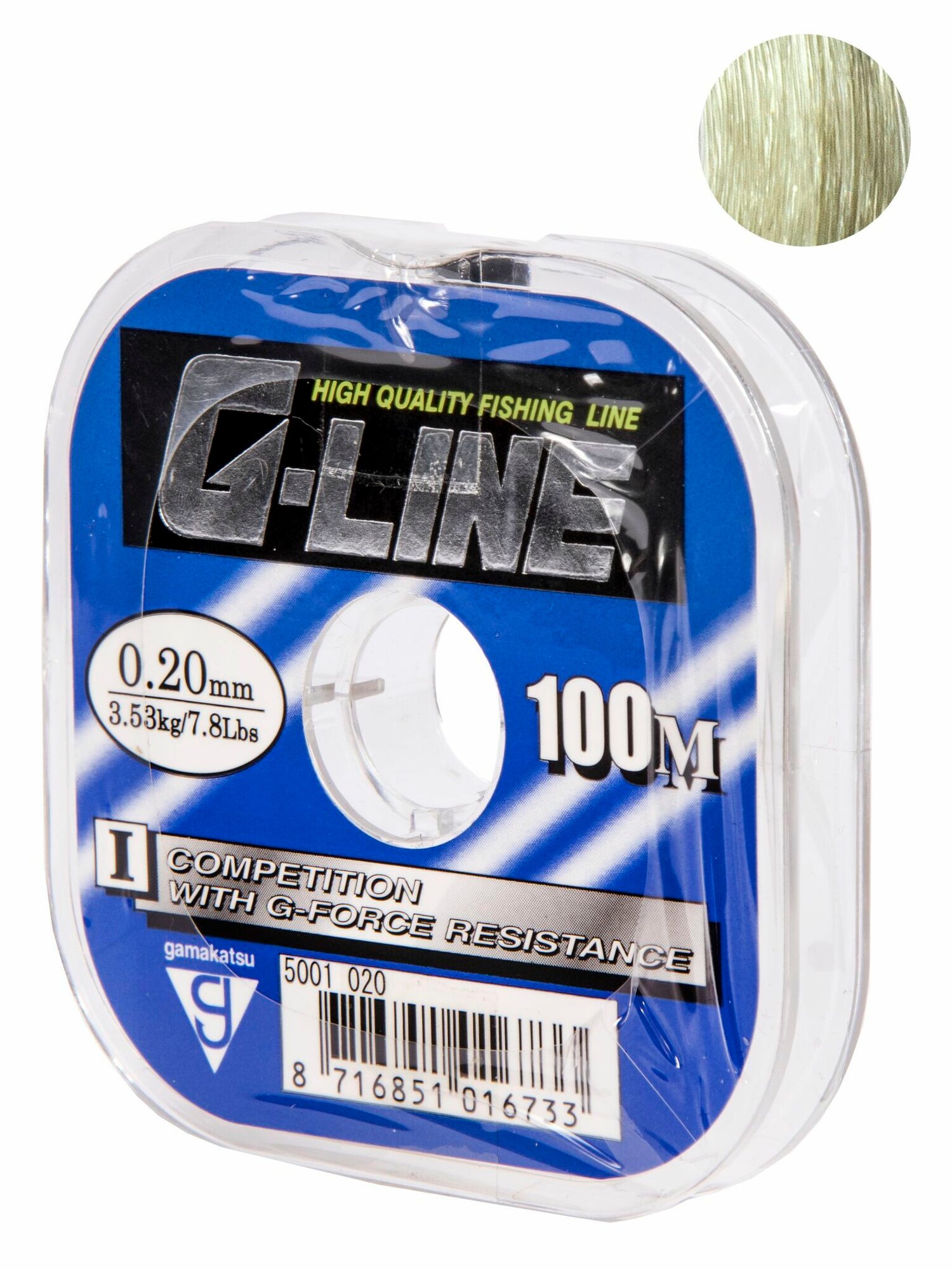 Леска монофильная для летней рыбалки Gamakatsu G-Line COMPETITION 100/020