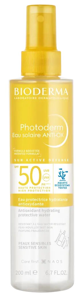 Bioderma Photoderm Солнцезащитный антиоксидантный увлажняющий спрей SPF50 200 мл 1 шт