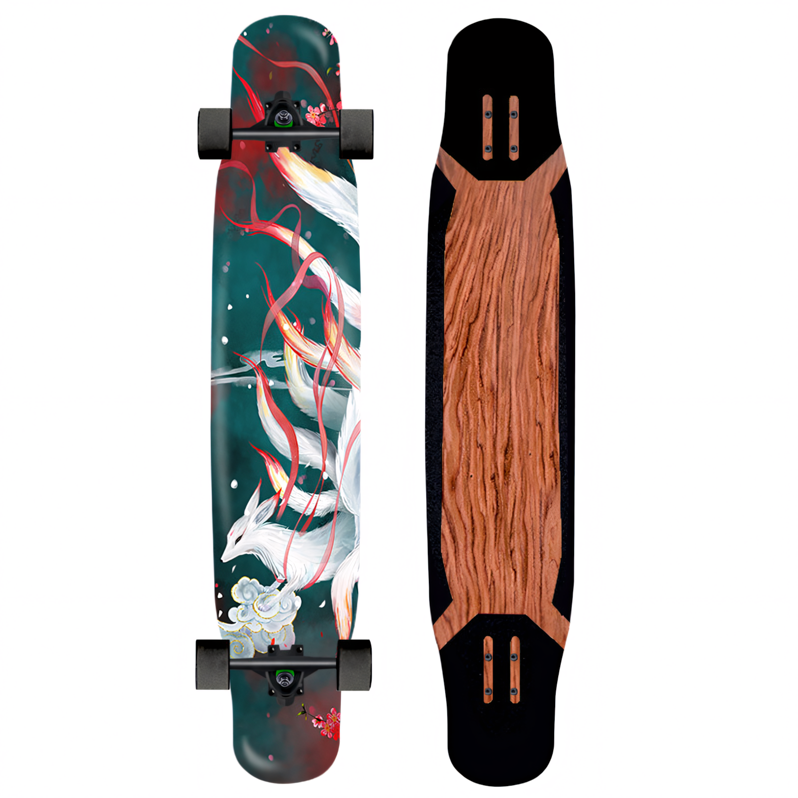 Скейтборд для мужчин и женщин с принтом Просветление 42, размер 117 х 23 см