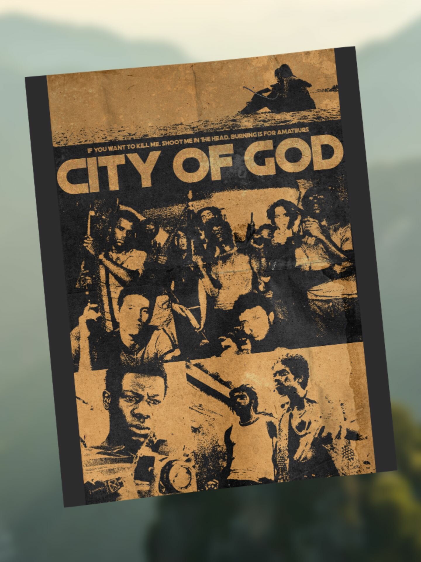 Постер pinterest "Город бога", 29.7х42см, А3, глянцевый