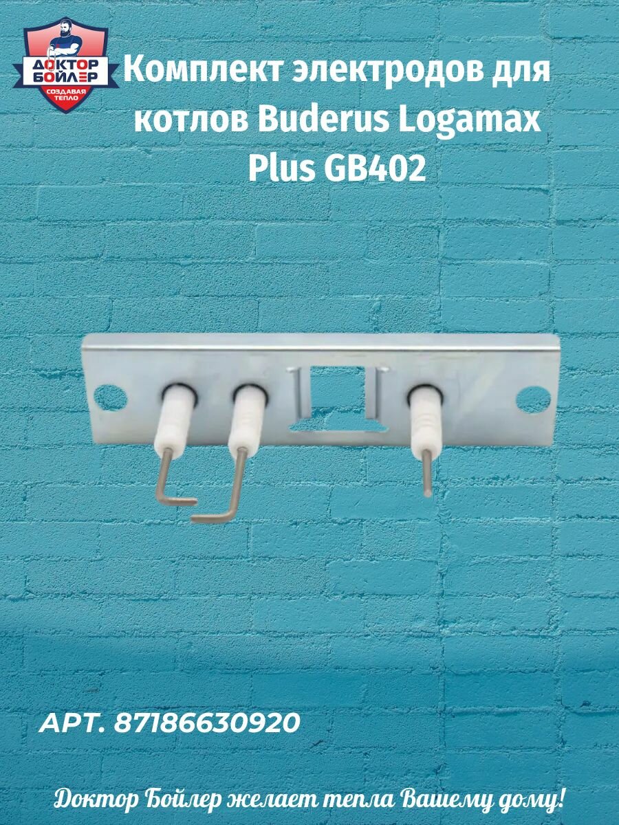 Комплект электродов для котлов Buderus Logamax Plus GB402 / 87185734460 / 87186630920