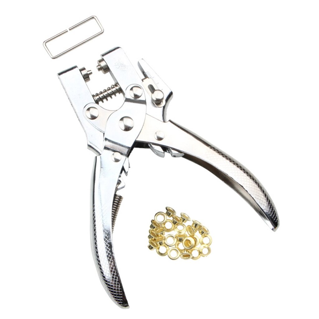 Набор люверсов, плоскогубцы для люверсов, металлические люверсы, набор инструментов для установки люверсов 5 мм с дыроколом, инструменты для установки люверсов для брезента