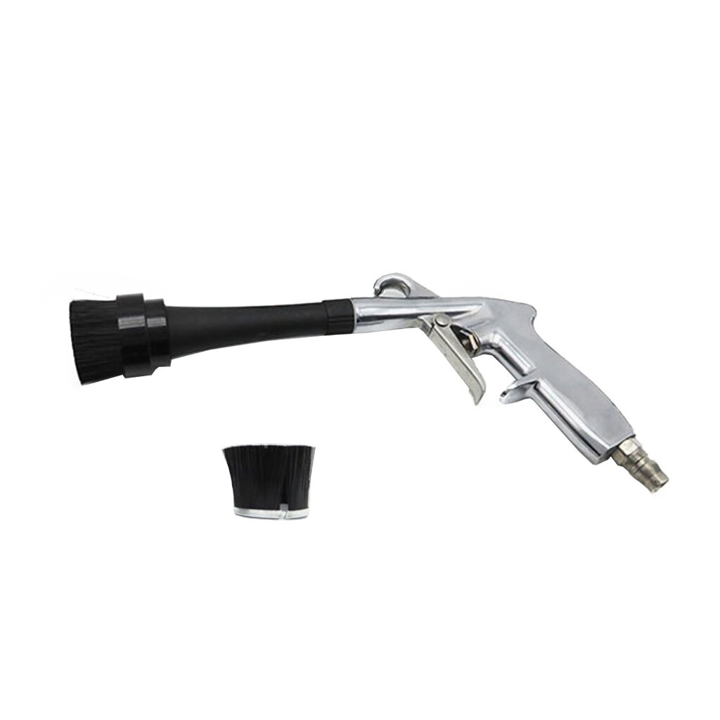 Пистолет для чистки салона автомобиля под высоким давлением, очистка деталей автомобиля, сухая мойка автомобиля с щеткой
