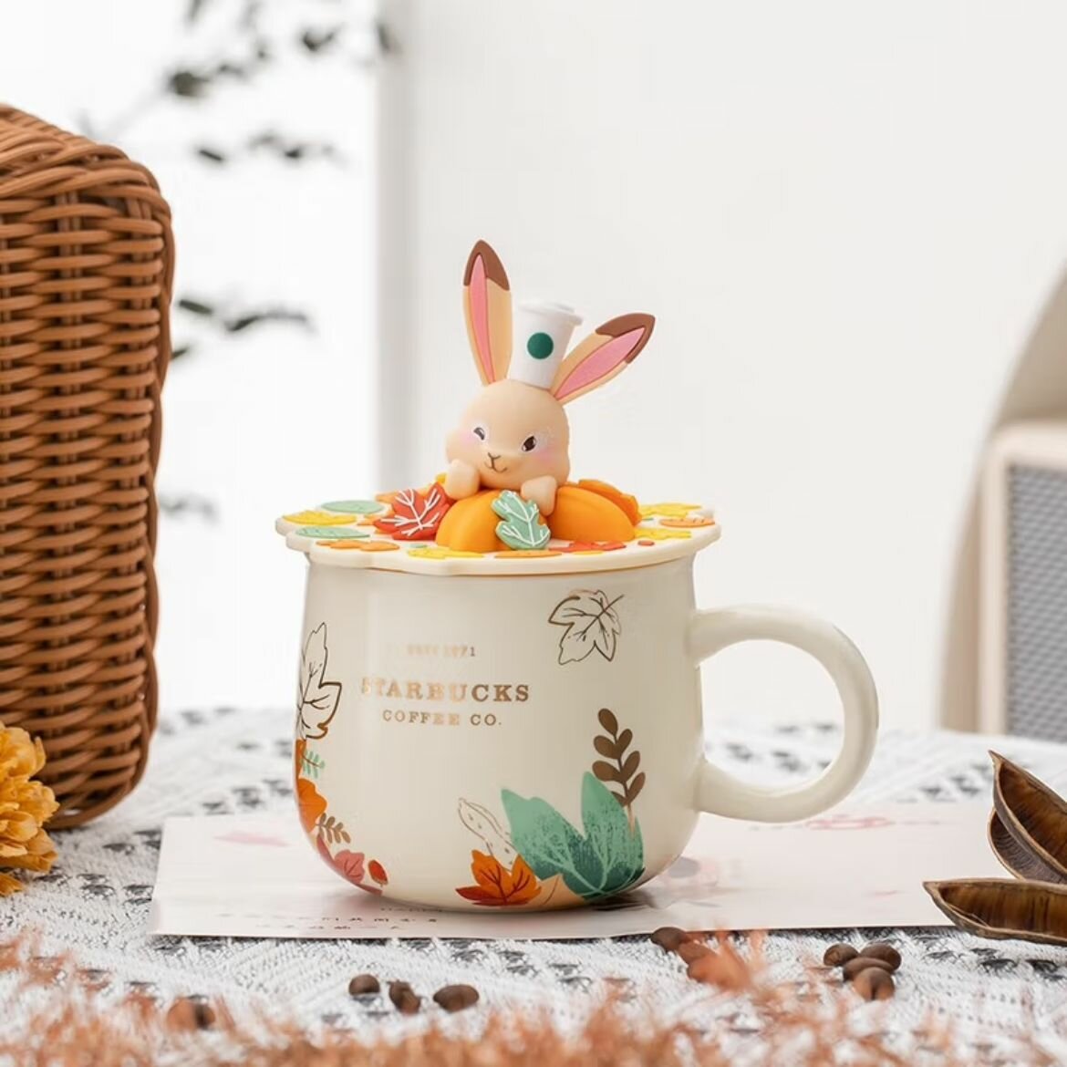 Кружка Starbucks Green Premium с лесным дизайном 340 мл для кофе и чая подарок для любителей природы