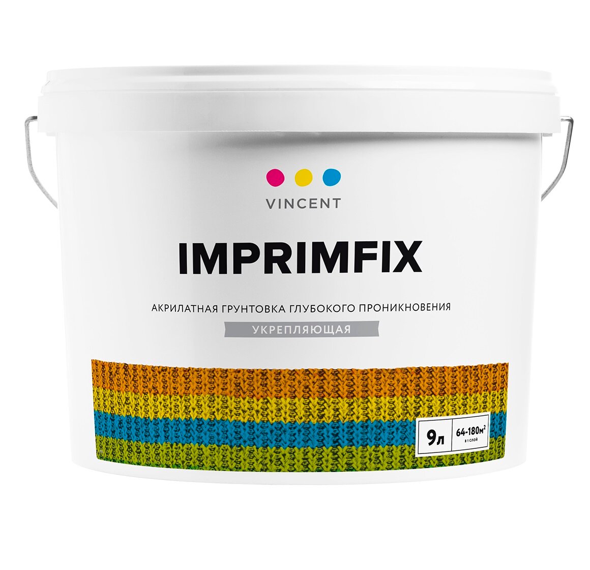 Грунтовка VINCENT Imprimfix G 3 акрилатная непигментированная глубокого проникновения 9л