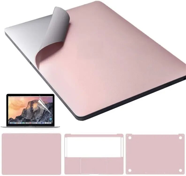 Защитная пленка 5 в 1 для MacBook Air 13,3" розовый