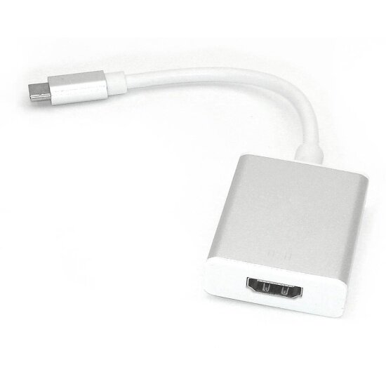 Адаптер Type-C на HDMI серебро