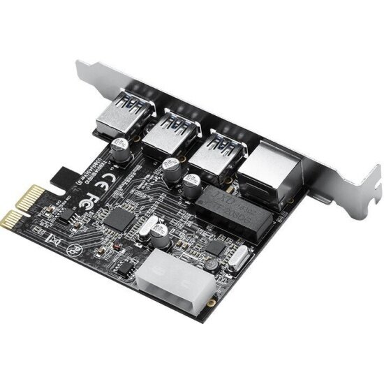 Плата расширения PCI-E Orico PNU-3A1R черный