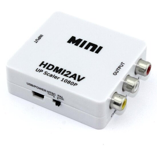 Переходник с HDMI на AV (тюльпаны)