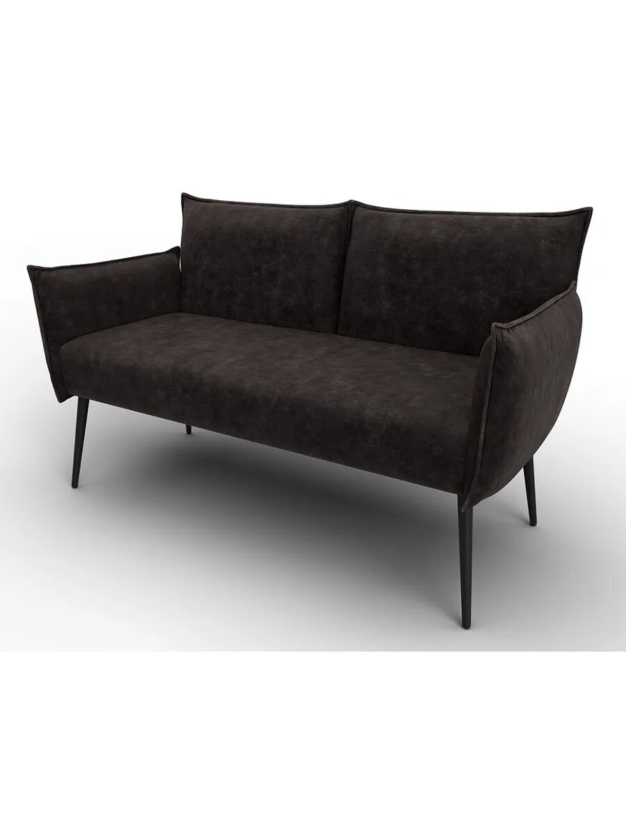 Диван прямой Хельсинки, 126х66х82 см, нераскладной, велюр