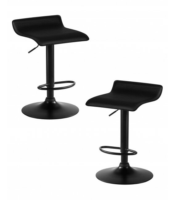 Набор 2 шт Стул барный DOBRIN TOMMY BLACK SET-2 3013-BlackBase-LM, чёрный