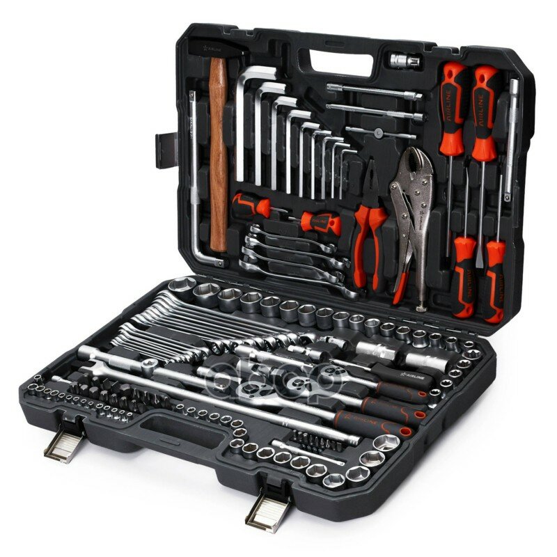 Набор инструментов универсальный 142 предмета, пласт. кейс AIRLINE арт. AT14253