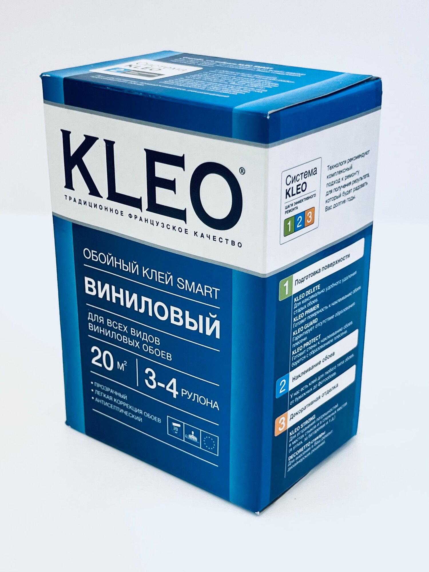 Клей для обоев KLEO "Смарт", для всех видов виниловых обоев, 90 г