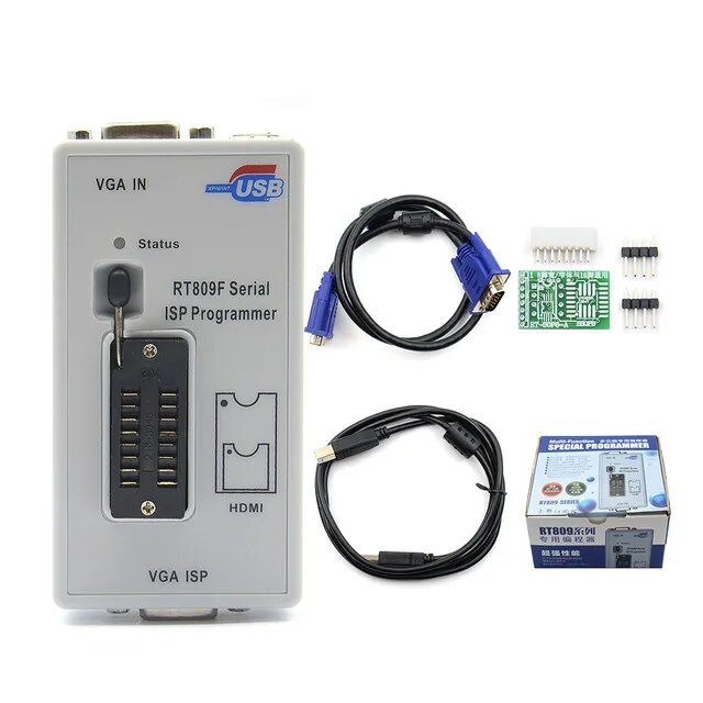 Программатор RT809F ISP VGA с ЖК-дисплеем и USB