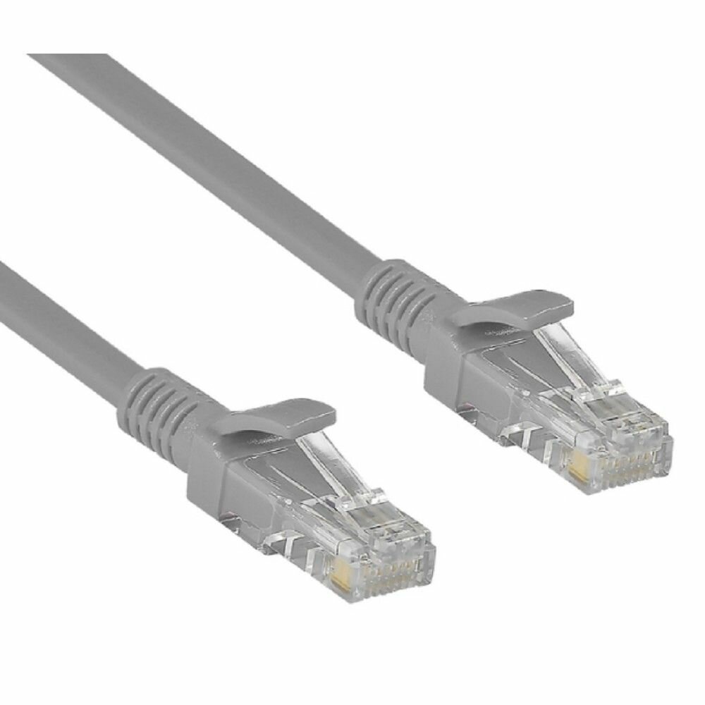 EXEGATE Коммутационный шнур EX282010RUS Патч - корд медный UTP - RJ45 - RJ45 - 5e - CU - 1,5M - GY, UTP, cat.5e, 1.5м, серый