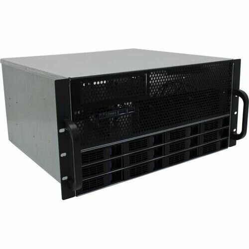 Procase Корпус ES512XS - SATA3 - B - 0 Корпус 5U Rack server case 12 SATA3 SAS 12Gb hotswap HDD , черный, без блока питания, глубина 400мм, MB 12"x13"
