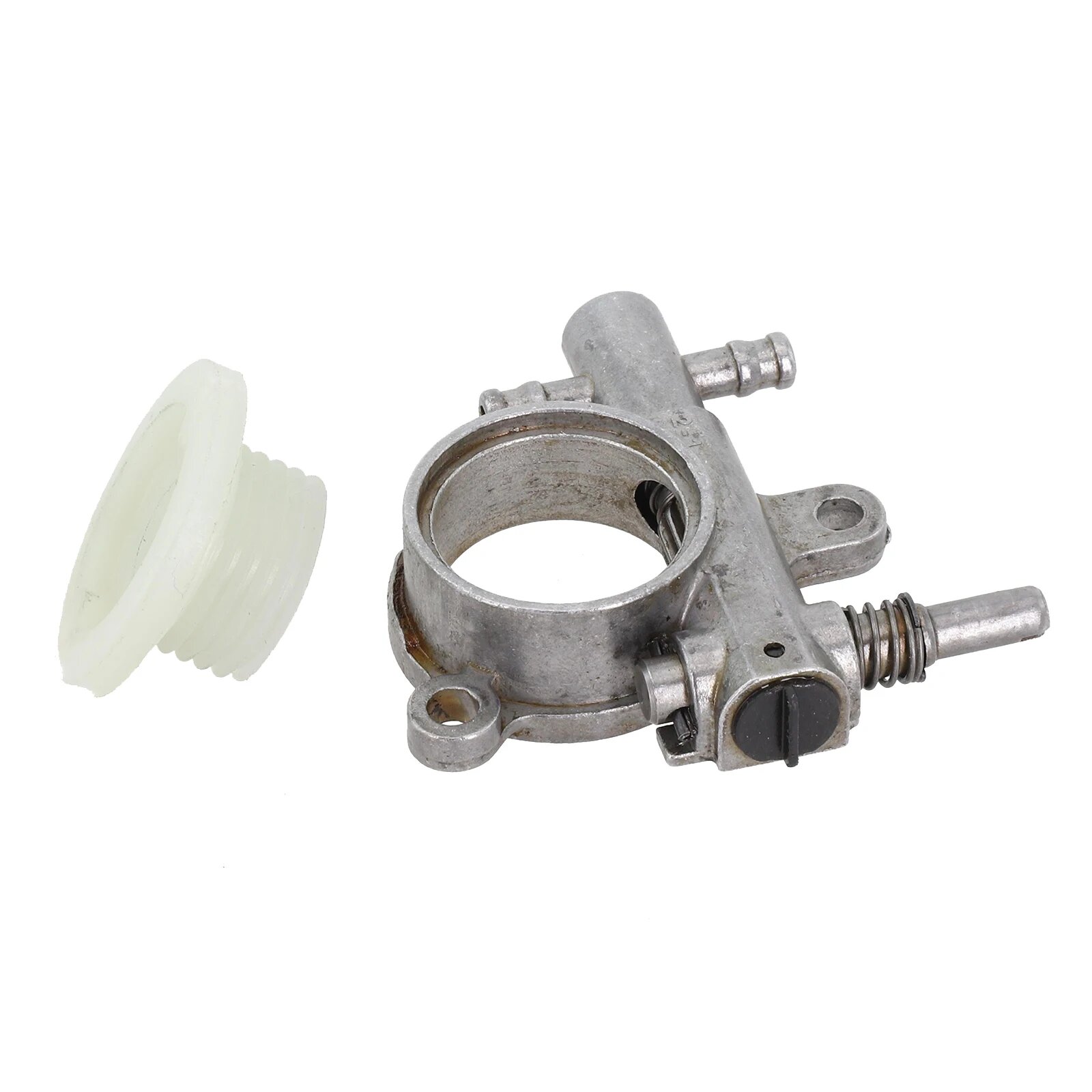 Совместимый масляный насос, масляный насос бензопилы для обслуживания бензопилы, простая замена и установка бензопилы для 2500, садовая серая