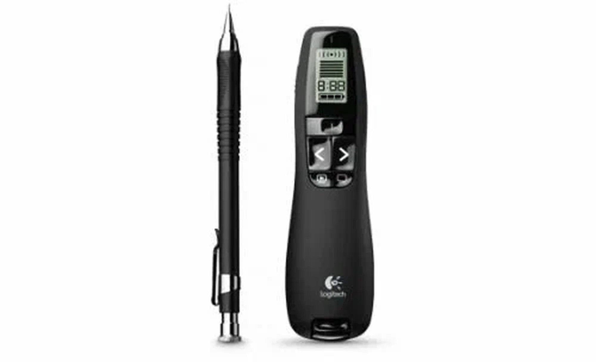 Презентер оригинальный Logitech Professional Presenter R700, с лазерной указкой, дальность 30 м, черный — фото 1