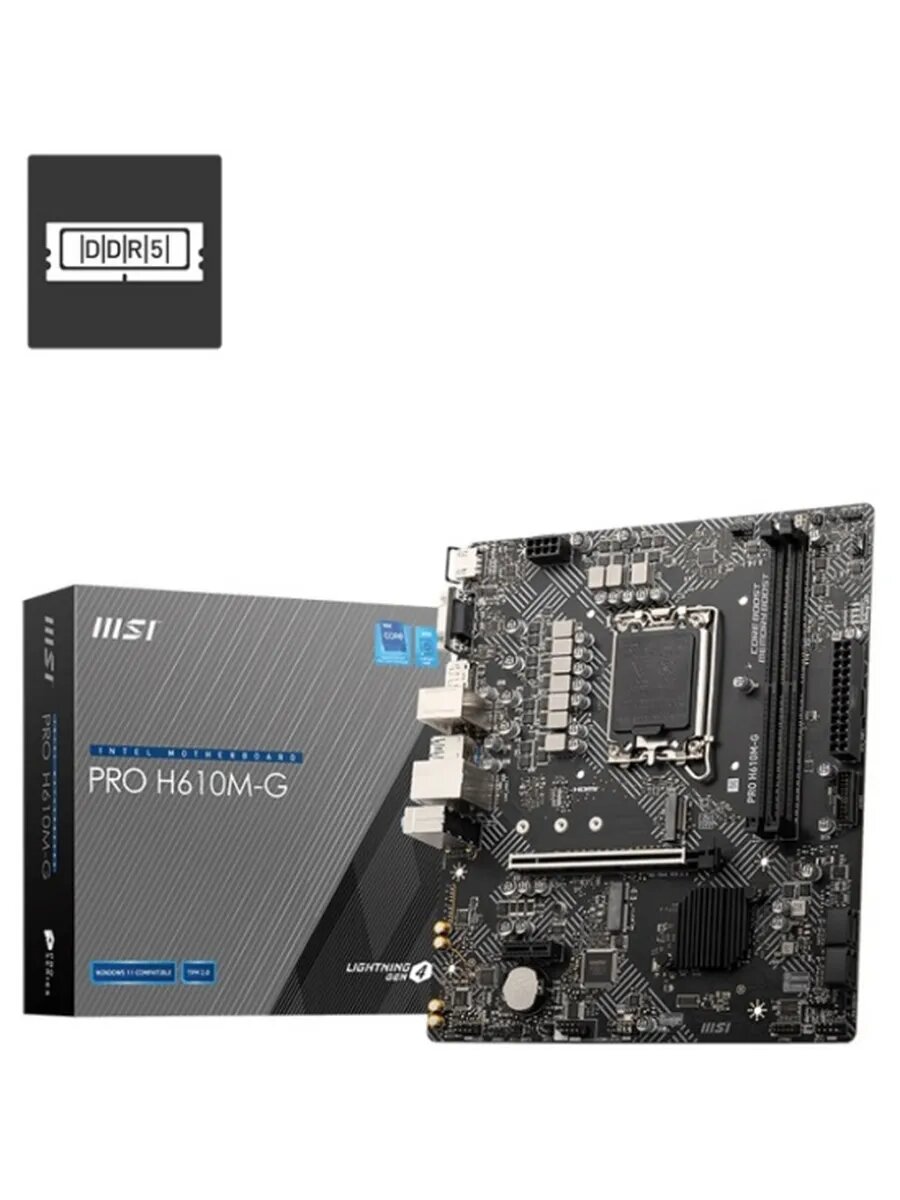 Материнская плата PRO H610M-G (LGA1700, mATX)