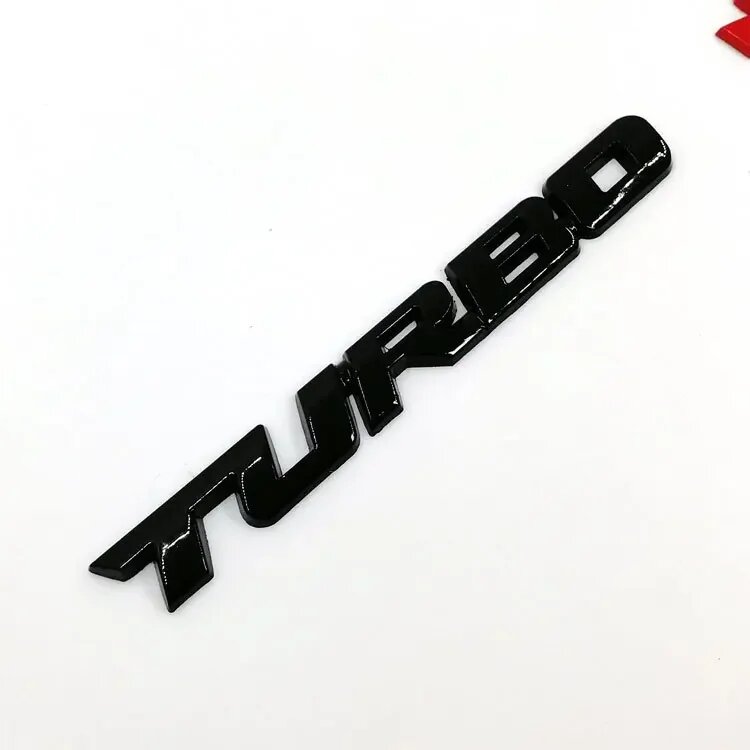 3D-Наклейки для автомобиля TURBO, задняя этикетка, Боковая Отделка, наклейки, украшение для black