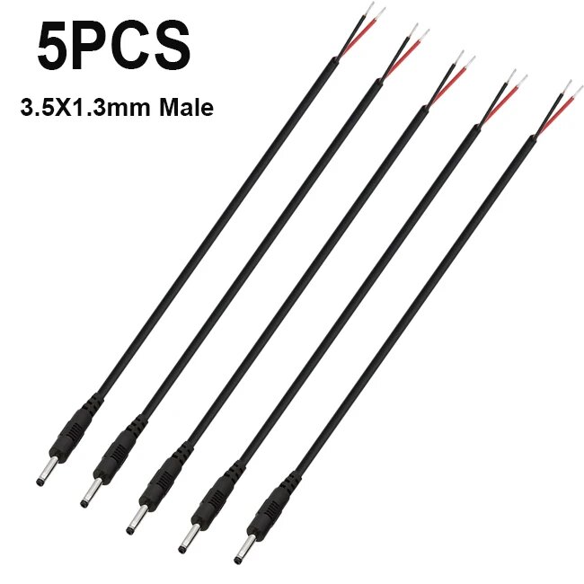 Разъем постоянного тока 3,5х1,35 мм, 5PCS Male, Цвет: 5