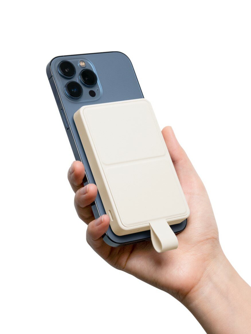 Внешний аккумулятор магнитный Xiaomi Magnetic Power Bank 6000mAh GL, бежевый повербанк