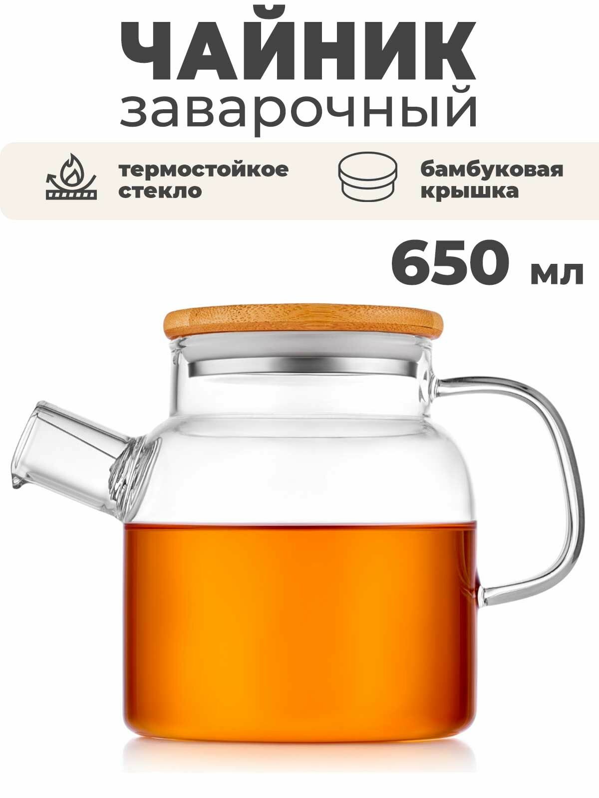 Glaffe Чайник заварочный "для ресторана", 650 мл