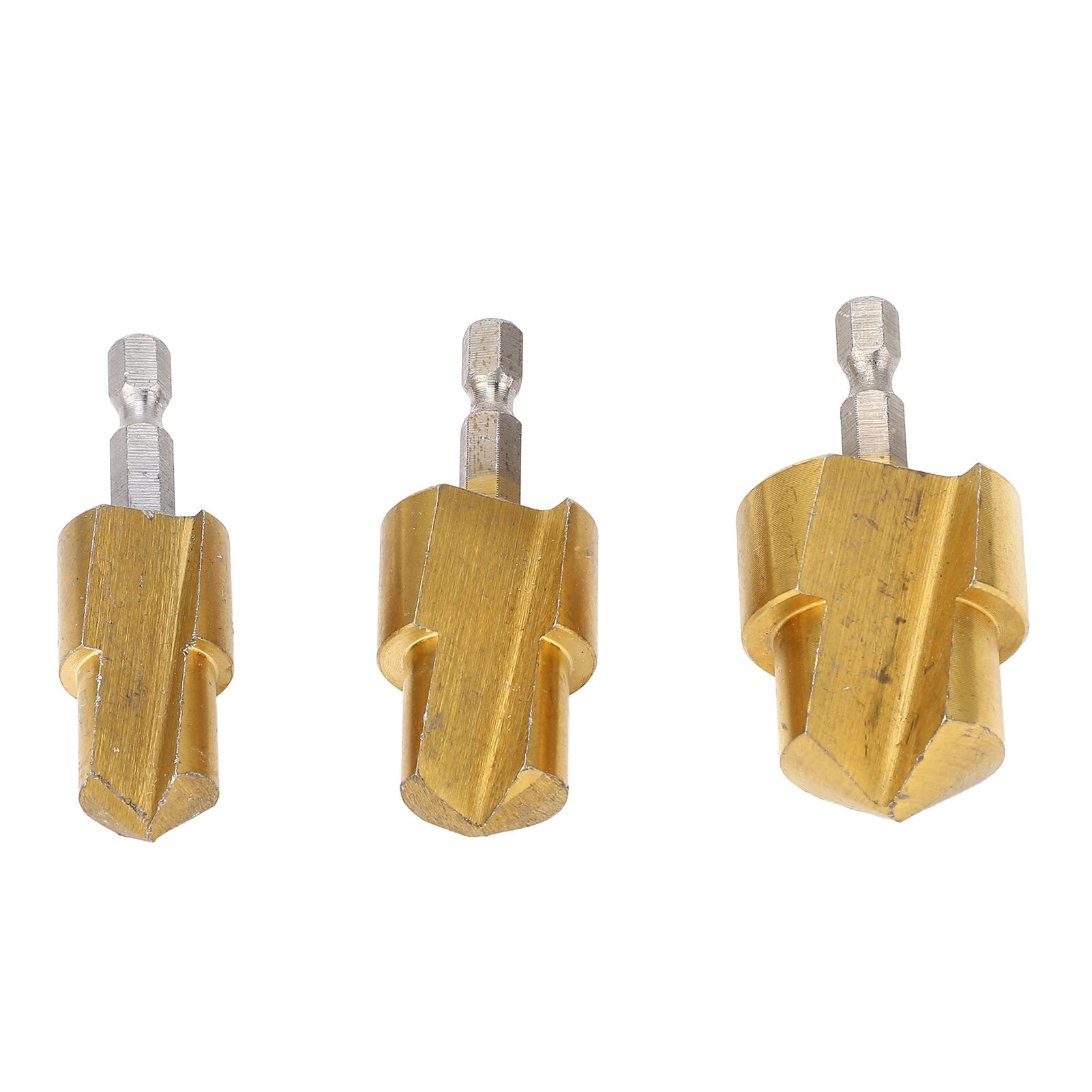 Комплект из 3 сверл для расширения труб из ППР, высокоуглеродистой стали, ступенчатых сверл для фитингов из ПВХ, шестигранный хвостовик 19 мм, 24 мм, 31 мм