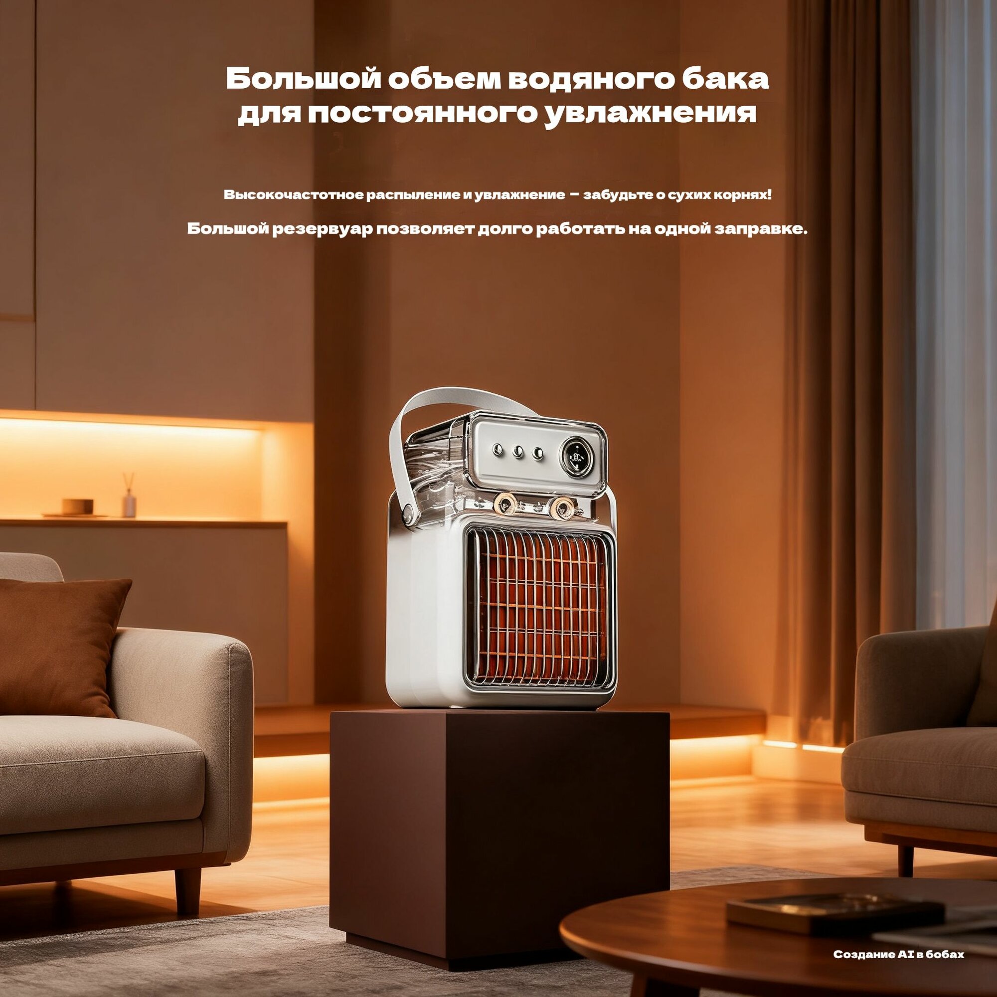 Обогреватель напольный электрический, тепловентилятор для дома, конвектор