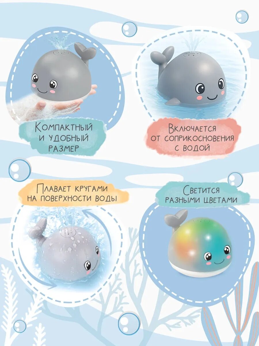 Игрушка для ванны Кит — фото 1